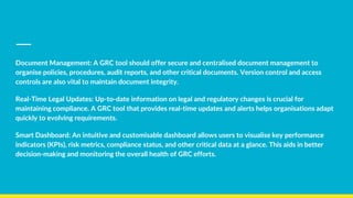 GRC tools | PPTX