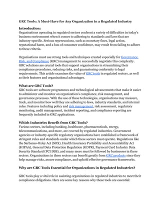 GRC Tools_ A Must-Have for Any Organization in a Regulated Industry.pdf