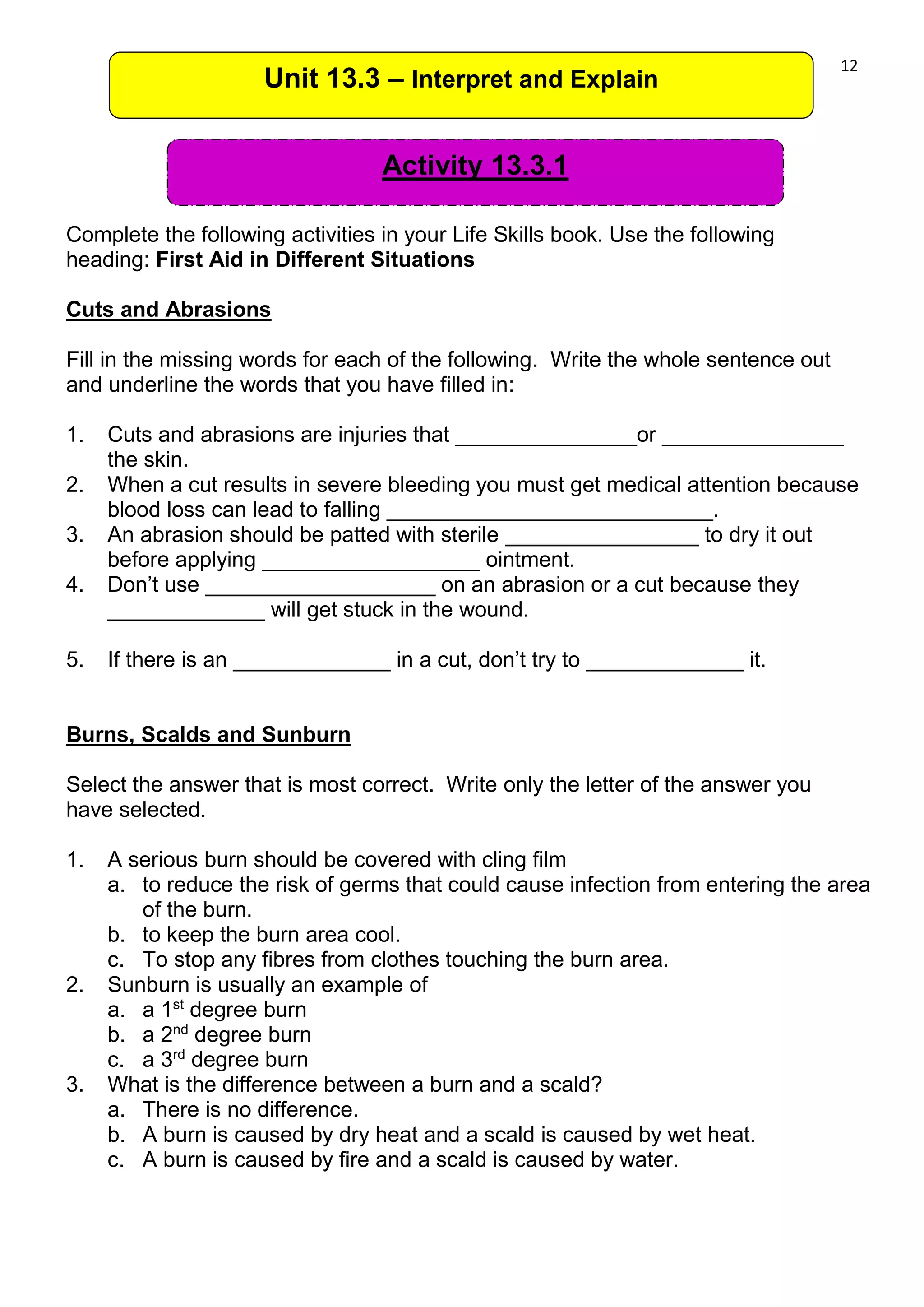 Grd 6-life-skills-t4-2016-approved | PDF