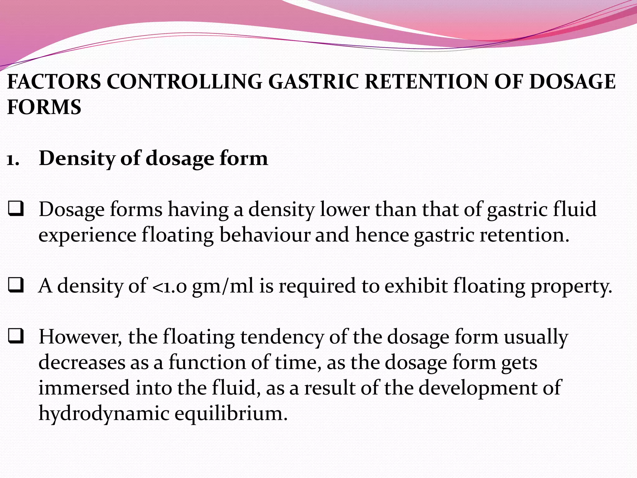 Gastroretentive Drug Delivery System | PPTX