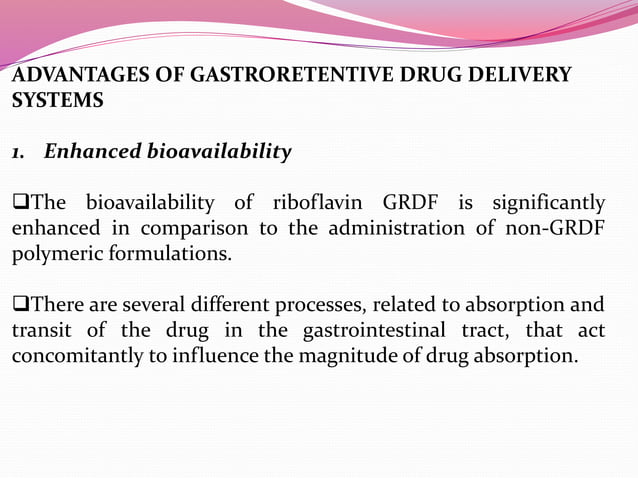 Gastroretentive Drug Delivery System | PPTX | Digestive Disorders ...