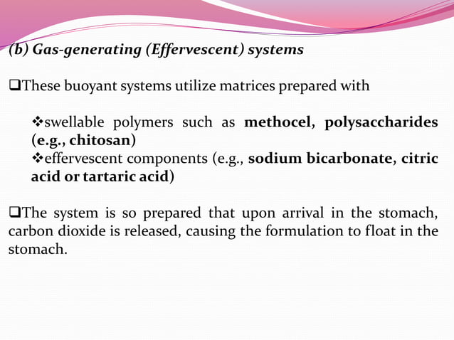 Gastroretentive Drug Delivery System | PPTX | Digestive Disorders ...