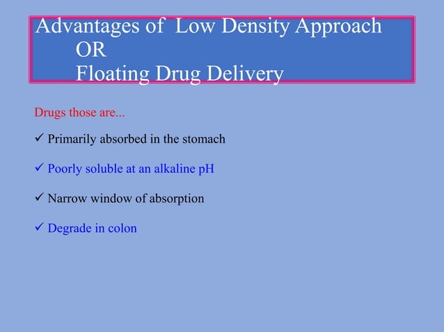 Gastro retentive drug delivery system (GRDDS) | PPT