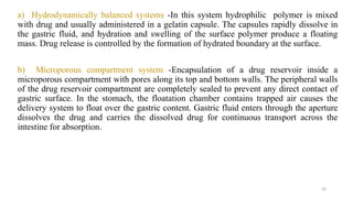 Gastroretentive drug delivery System | PPTX