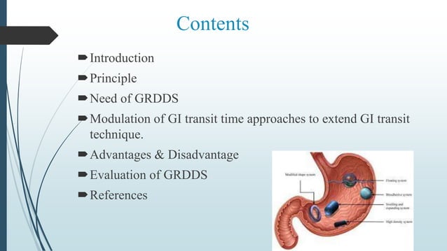gastro retentive drug delivery system | PPTX | Digestive Disorders ...
