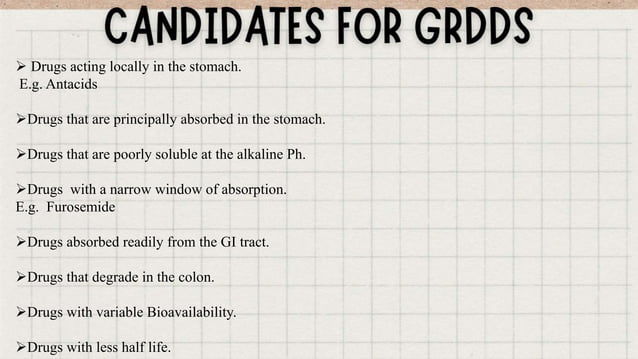 GASTRO RETENTIVE DRUG DELIVERY SYSTEM, GRDDS, DRUG DELIVERY SYSTEM IN ...