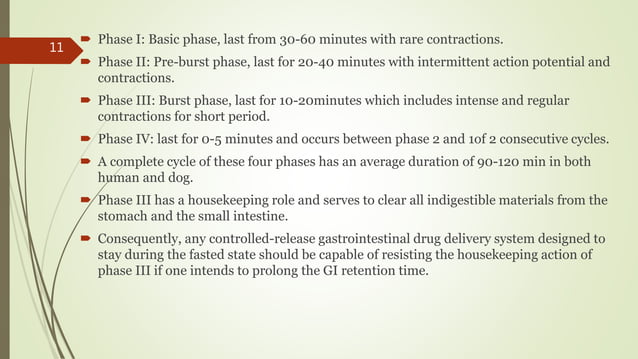 GRDDS-Modulation to GI transit time,Approach to extend GI transit time ...