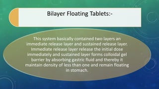 Gastro retentive drug delivery system | PPTX