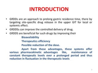 gastro rententive drug delivery | PPT