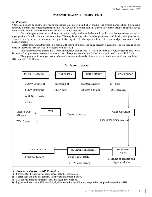 Sequential Batch Reactor | PDF