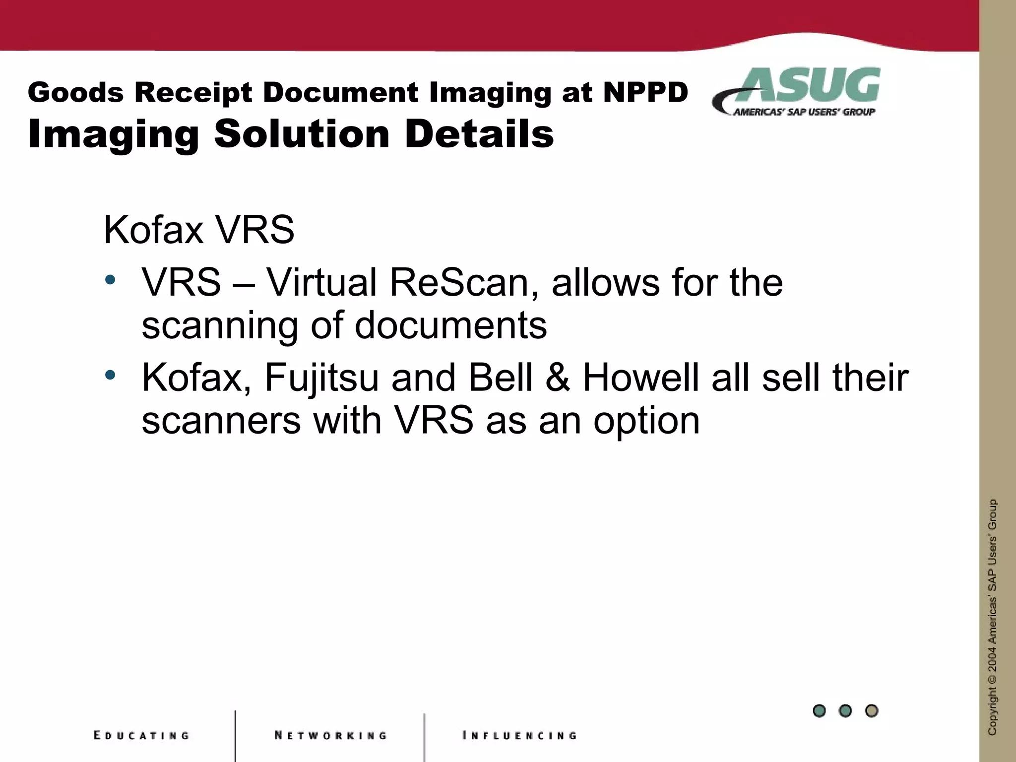 Goods Receipt Document Imaging | PPT | Operating Systems | Computer ...