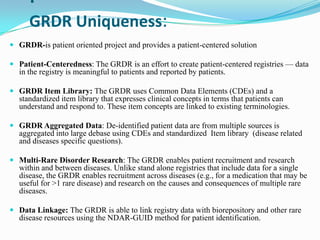 Global Rare Diseases Patient Registry & Data Repository | PPTX