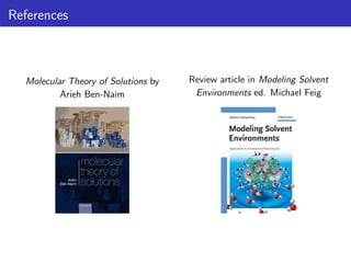 Kirkwood-Buff Theory of Solutions and the Development of Atomistic and Coarse-Grain Force Fields ...