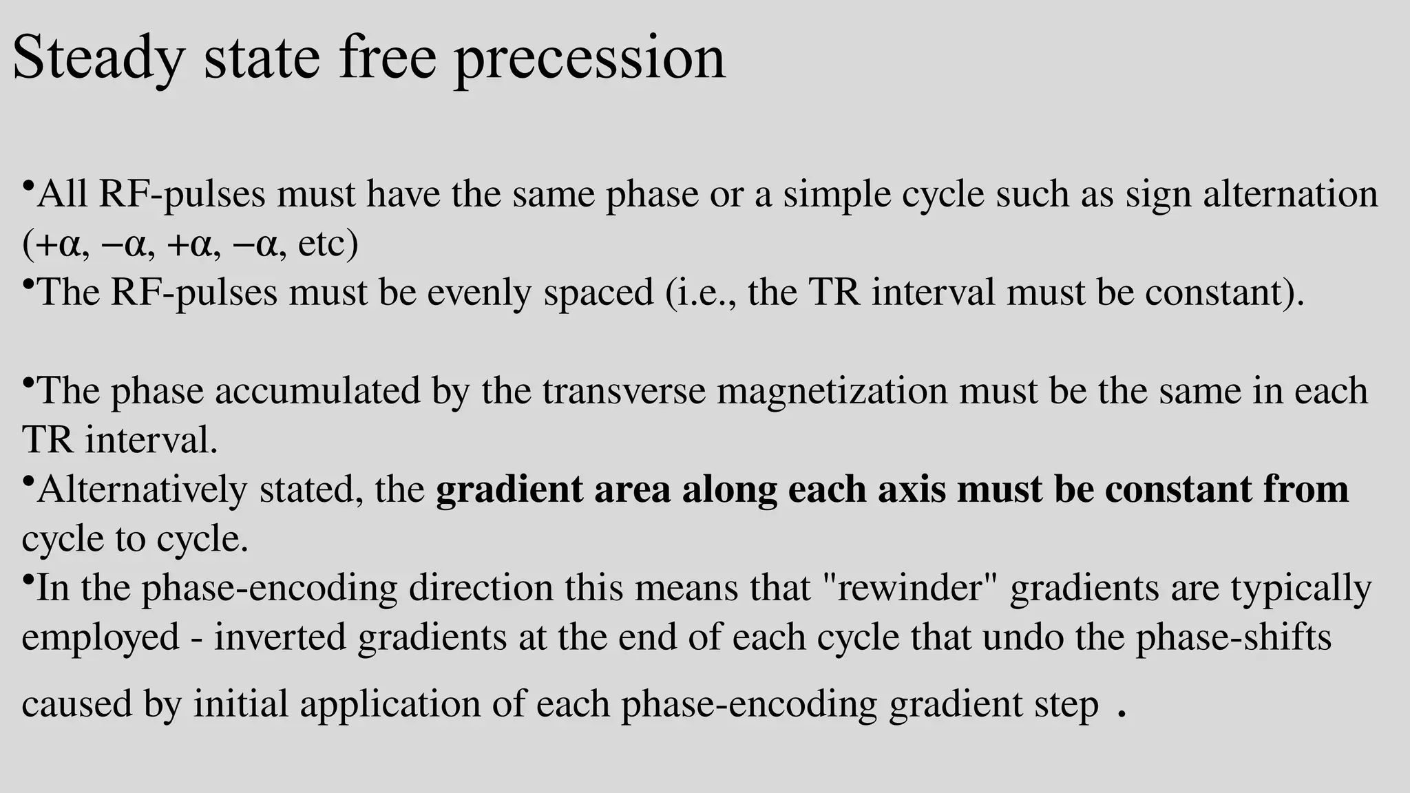 MRI Gradient Recalled Echo Pulse Sequence | PPT