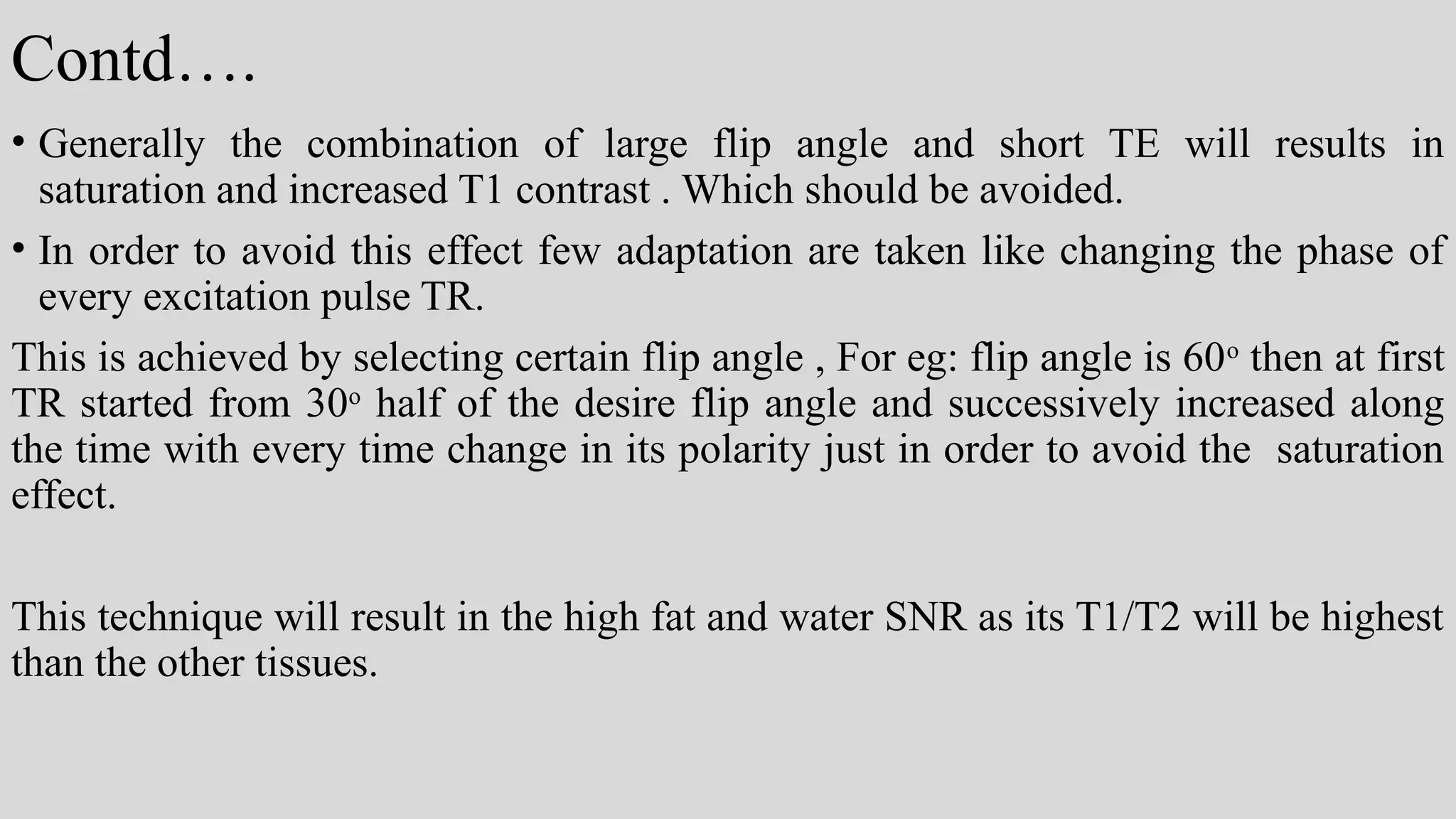 MRI Gradient Recalled Echo Pulse Sequence | PPTX