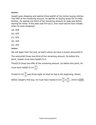 Gre sample questions | PDF