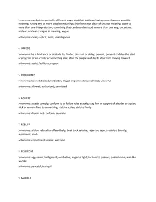 Gre 1300 Words | PDF