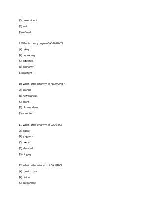 Gre 3500 Flashcards | PDF