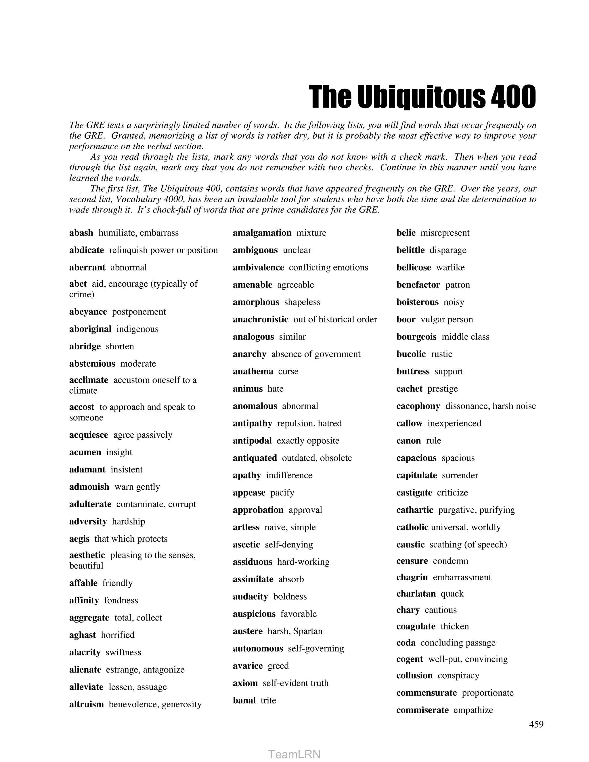 Gre 400 words | PDF