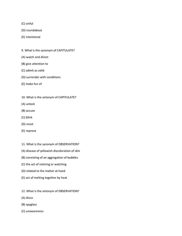 Gre 800 High Frequency Words | PDF