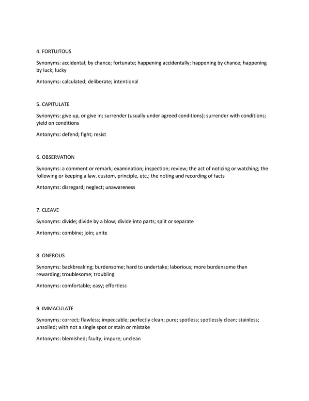 Gre 800 High Frequency Words | PDF