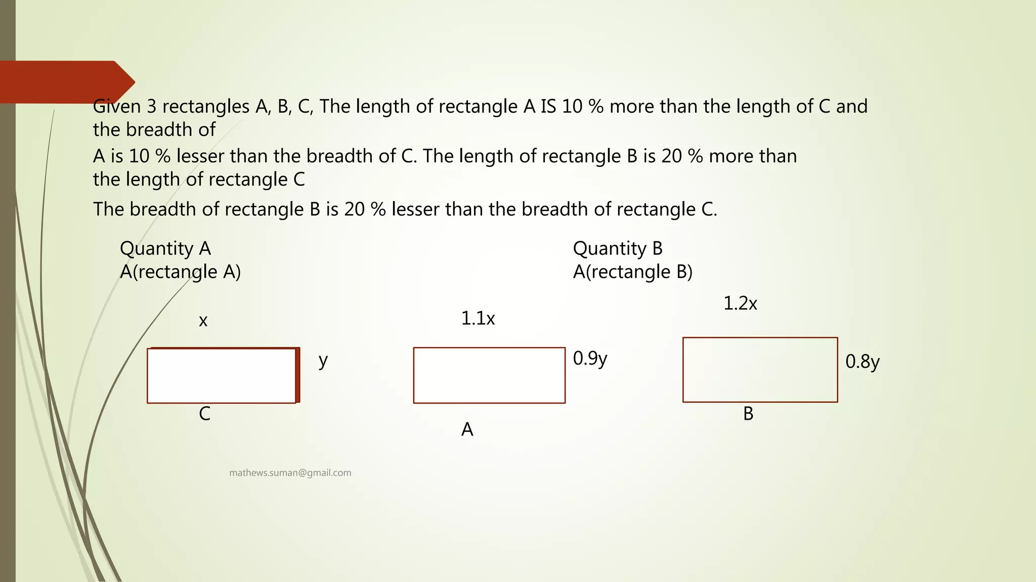 GRE GEOMETRY AND ARITHMETIC PROBLEMS | PPT