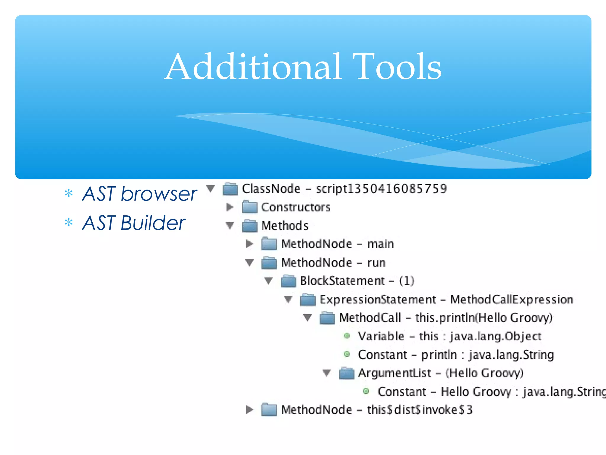 Groovy AST Demystified | PPT