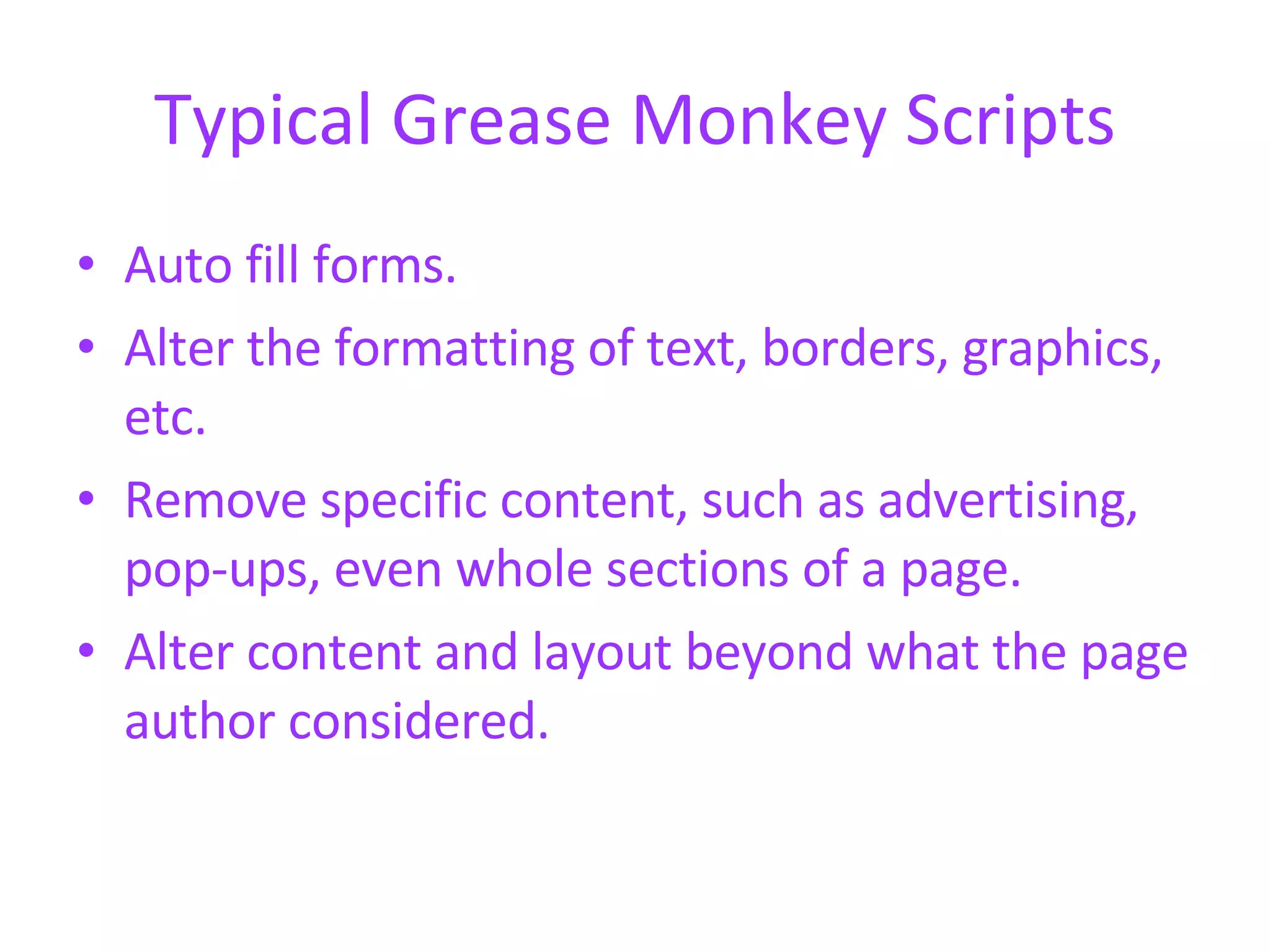 Grease Monkey | PPT | Free Download