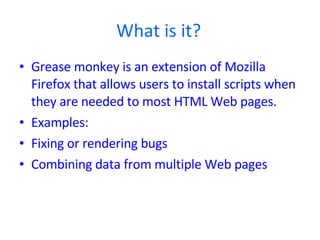 Grease Monkey | PPT | Free Download