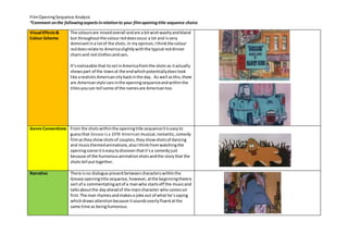 Grease film opening sequence analysis report sheet | DOCX