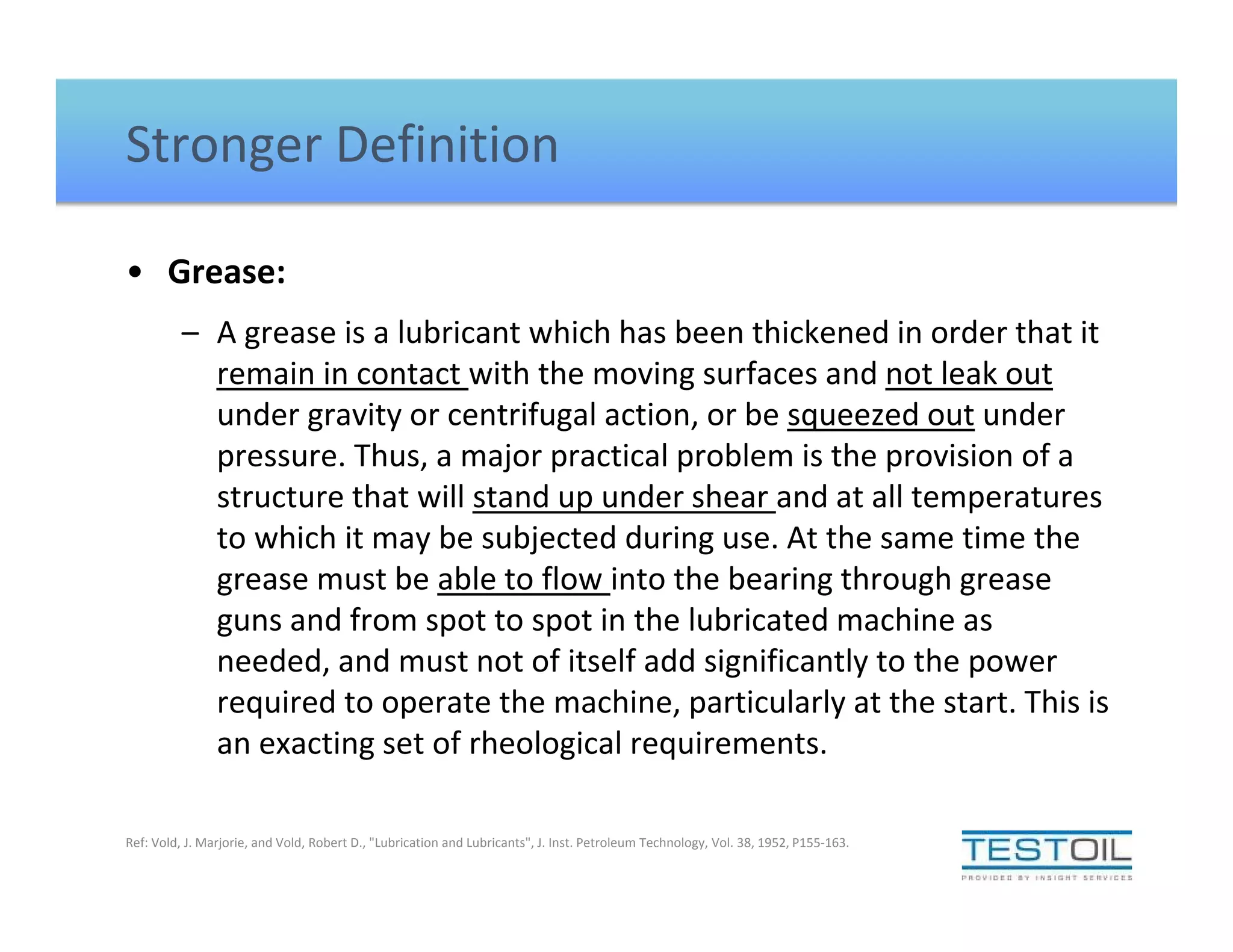 Grease Fundamentals and Analysis | PDF