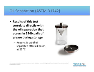 Grease Fundamentals and Analysis | PDF