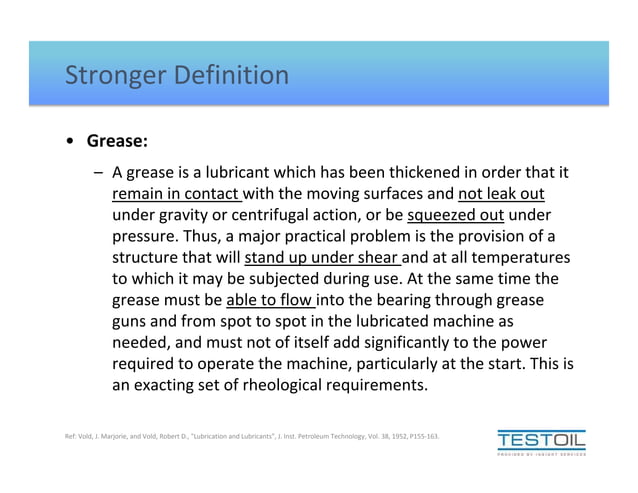 Grease Fundamentals and Analysis | PDF | Chemistry | Science