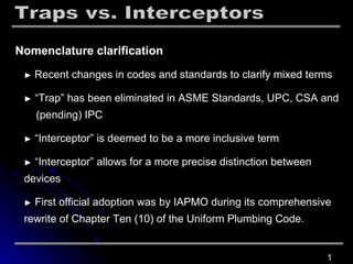 Grease Interceptors Manufactured by Jay R. Smith Mfg. Co. | PPT