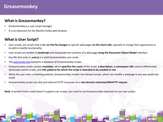 Introduction to Greasemonkey | PPTX