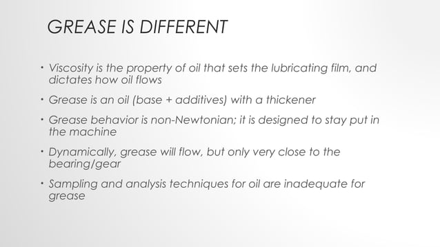 Grease sampling workshop SKF 011518 | PPT