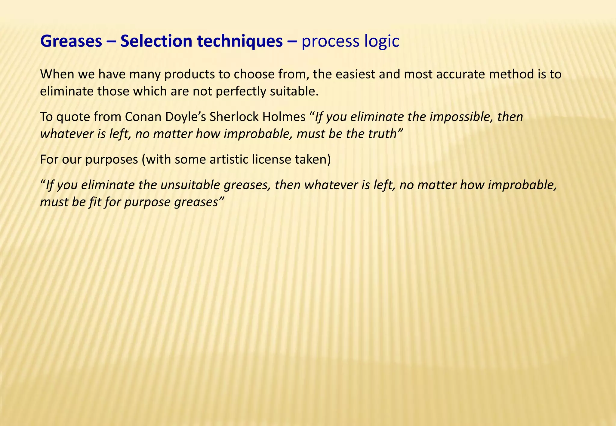 Grease selection techniques | PDF
