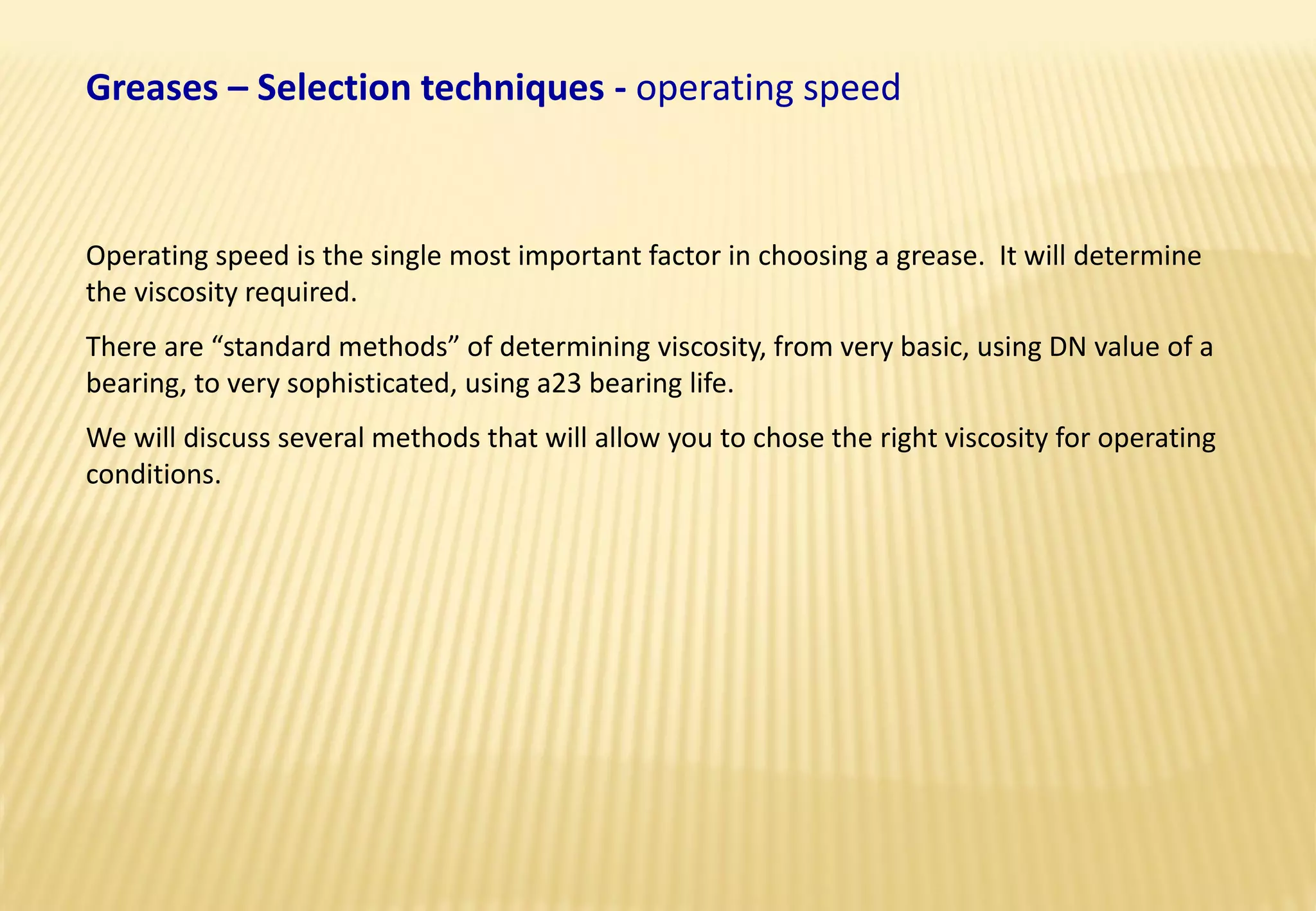 Grease selection techniques | PPT