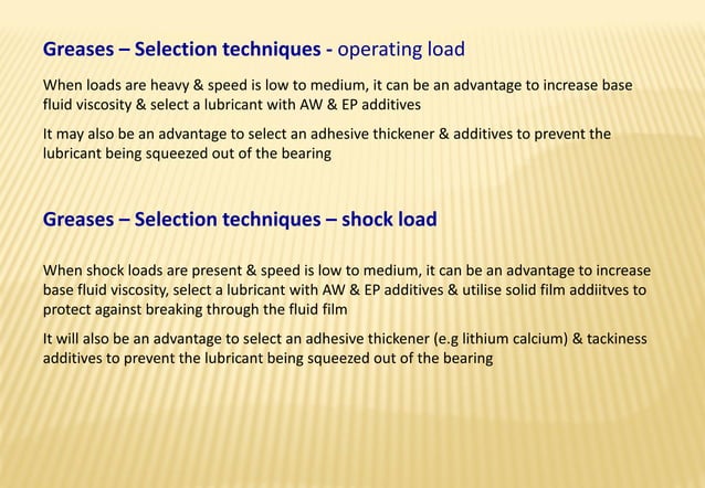 Grease selection techniques | PPT