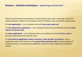 Grease selection techniques | PPT