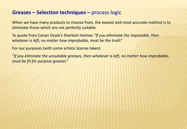 Grease selection techniques | PPT