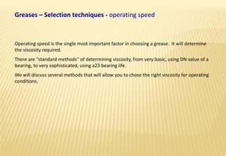 Grease selection techniques | PPT
