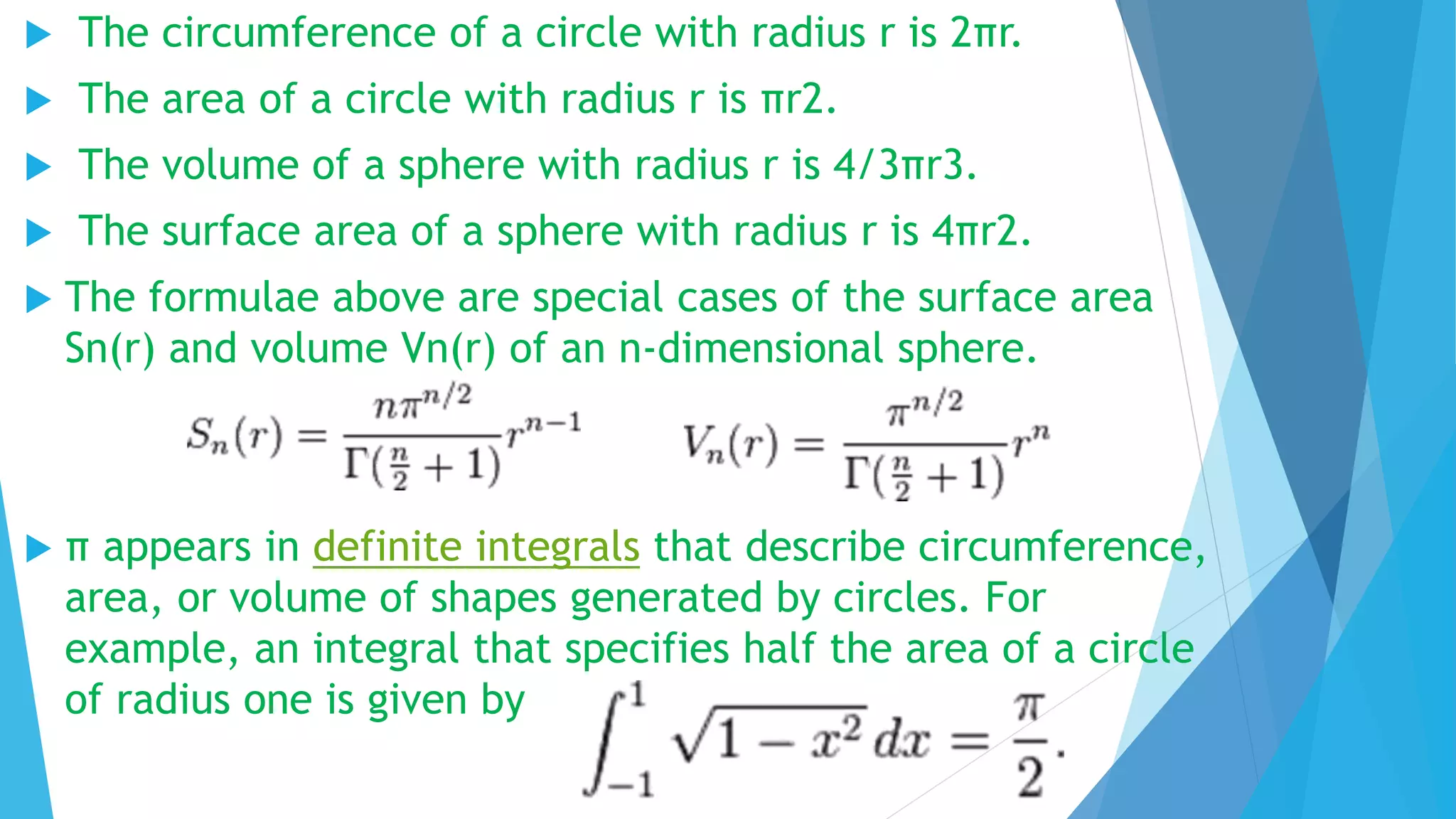 Application of Pi | PPTX