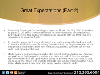 Great expectations part 2 (new york cosmetic dentist 10019) | PPT