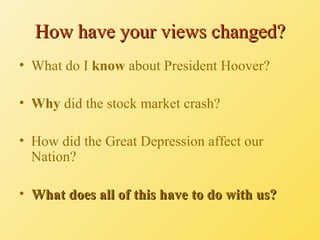 Great Depression Lesson | PPT