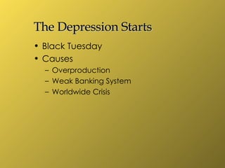 Great Depression Lesson | PPT