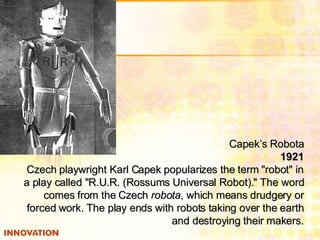 Great Moments In Robot History | PPT