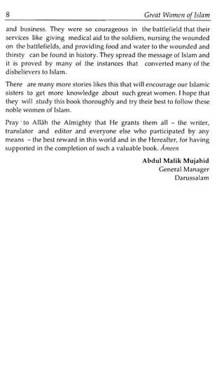 Great Women Of Islam | PDF