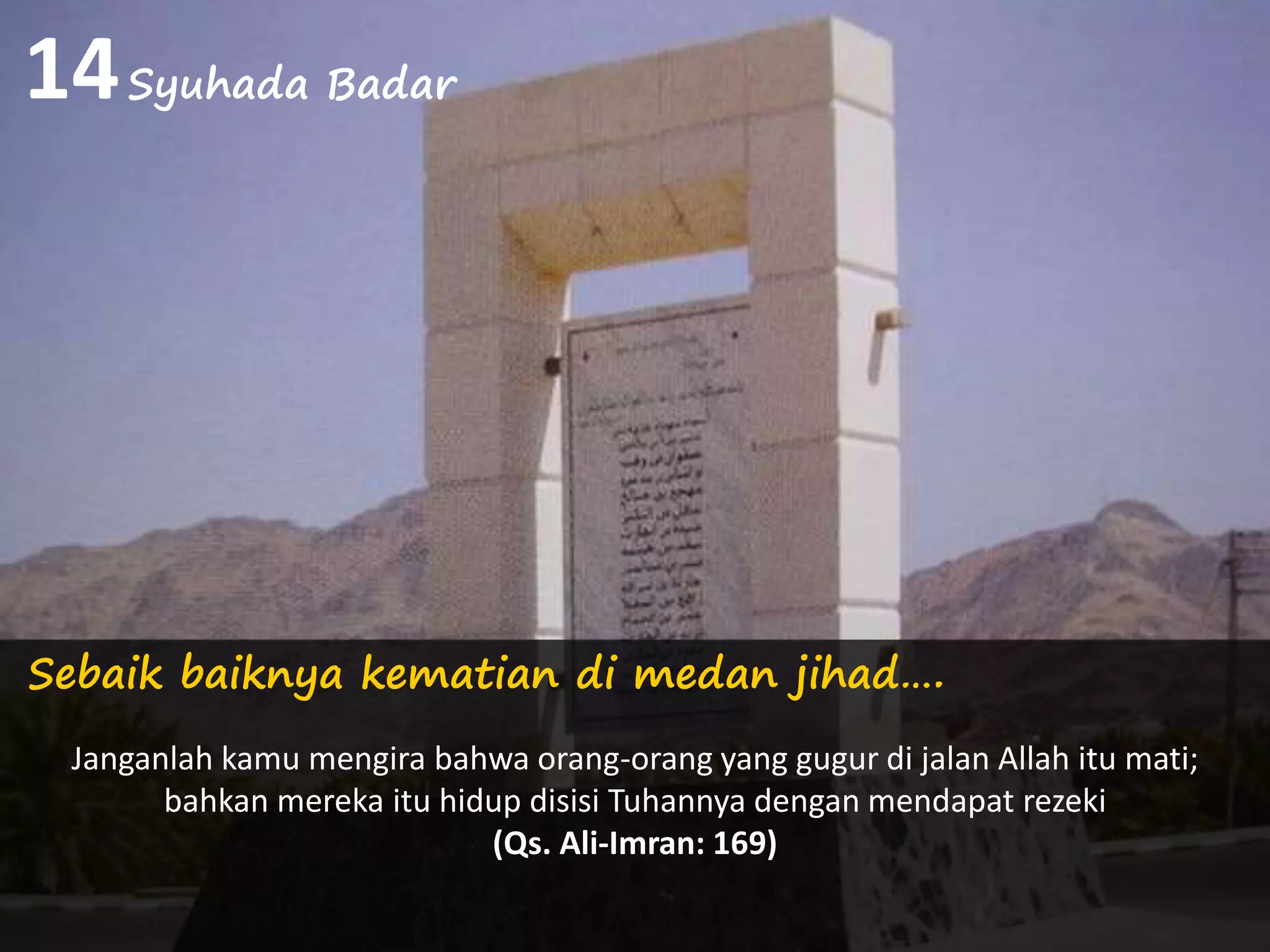 GREAT BATTLE OF BADR - Perang Badar | PPTX