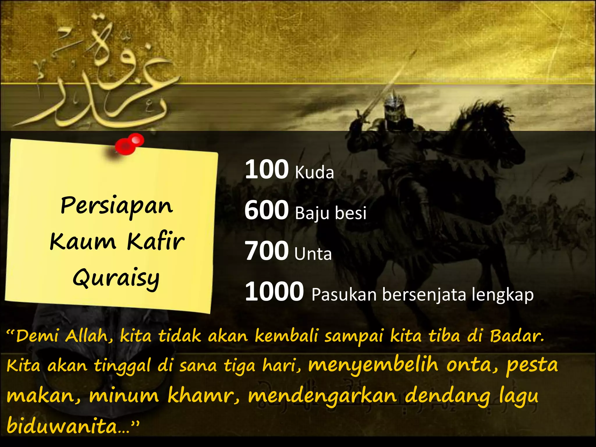 GREAT BATTLE OF BADR - Perang Badar | PPTX